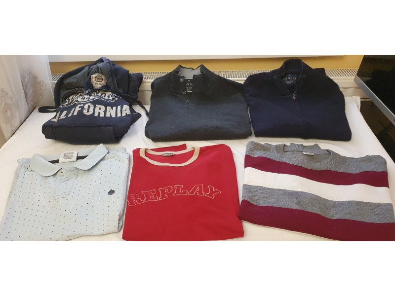 MUŠKI PAKET 2XL – 6 KOMADA – REPLAY, SPRINGFIELD, CANDA
