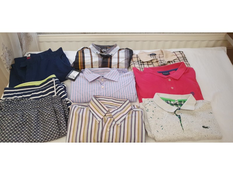 MUŠKI XL PAKET – 9 KOMADA – OLIMPO, BURBERRY, LACOSTE +