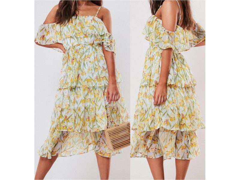 *MISSGUIDED* lepršava haljina NOVO