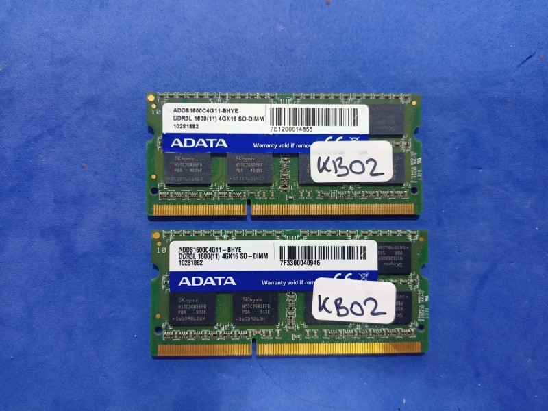 DDR3 8 Gb (2 x 4 Gb) za laptop