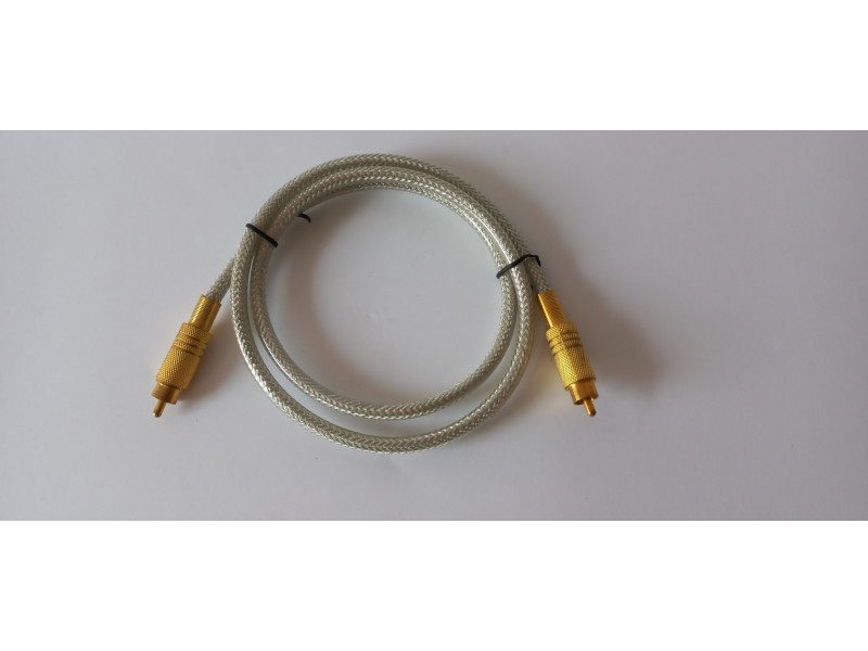 SKORO NOV! GOLD Subwoofer kabl 90 cm Schwaiger