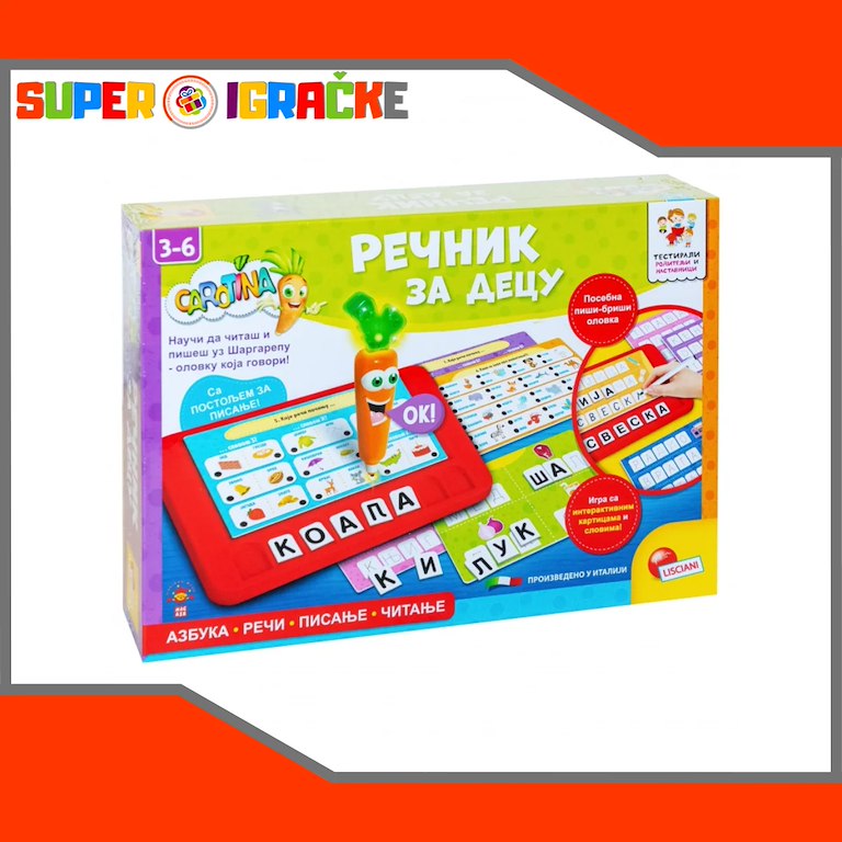 CAROTINA EDUKATIVNI SET - REČNIK ZA DECU