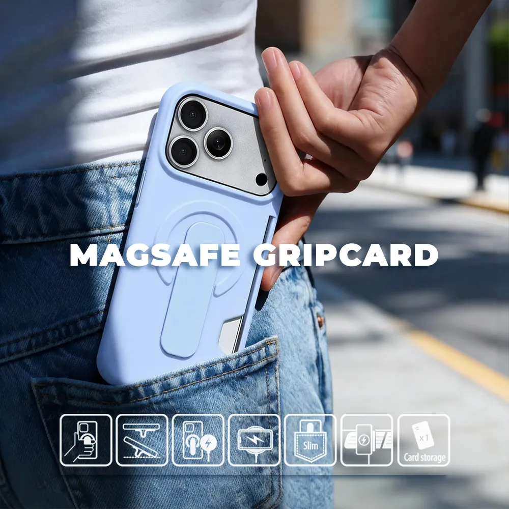 Maska Magsafe GripCard za Samsung S941B Galaxy S26 svetlo plava