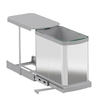 Kanta za smeće, izvlačna, inox, 400x440x260 mm