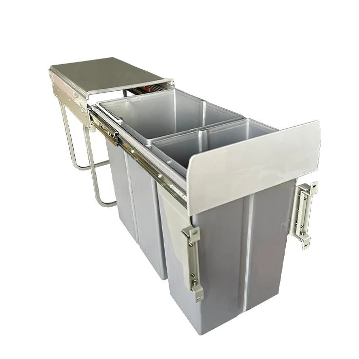 Kanta za smeće izvlačna, 30L, 262x490x420 mm, podna montaža sa prihvatnikom za front