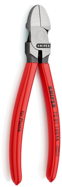 Knipex dijagonalne sečice za sečenje plastike sa zaobljenom glavom 160mm (72 01 160 KA)