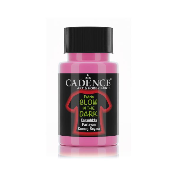 CADENCE BOJA ZA TEKSTIL GLOW IN THE DARK PINK 50ML