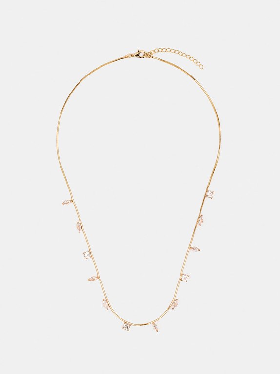 SHORT NECKLACE WITH ZIRCONIA STONES