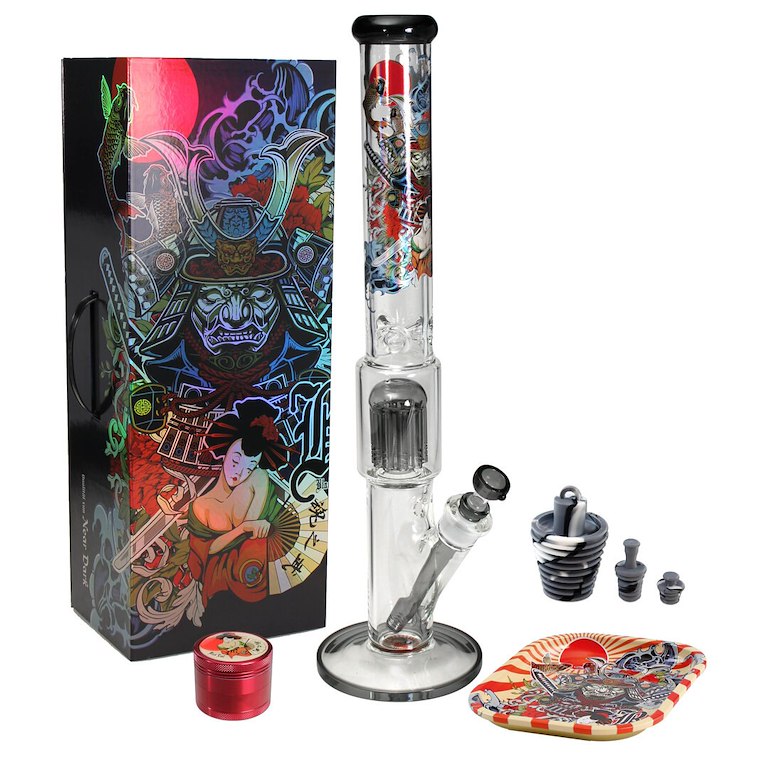 Black Leaf – RONIN + GEISHA stakleni bong u kutiji H:500mm O:51mm SG:19/14
