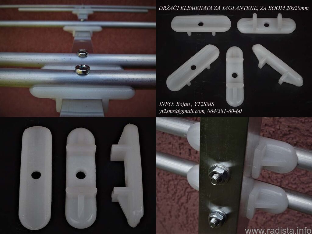 Nosaci - izolatori za yagi antene za VHF/UHF