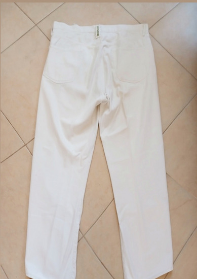 REPLAY Muške Bele Pantalone – W38 / L100 XL