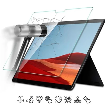 MICROSOFT SURFACE PRO X TEMPERED GLASS SCREEN PROTECTOR - CLEAR