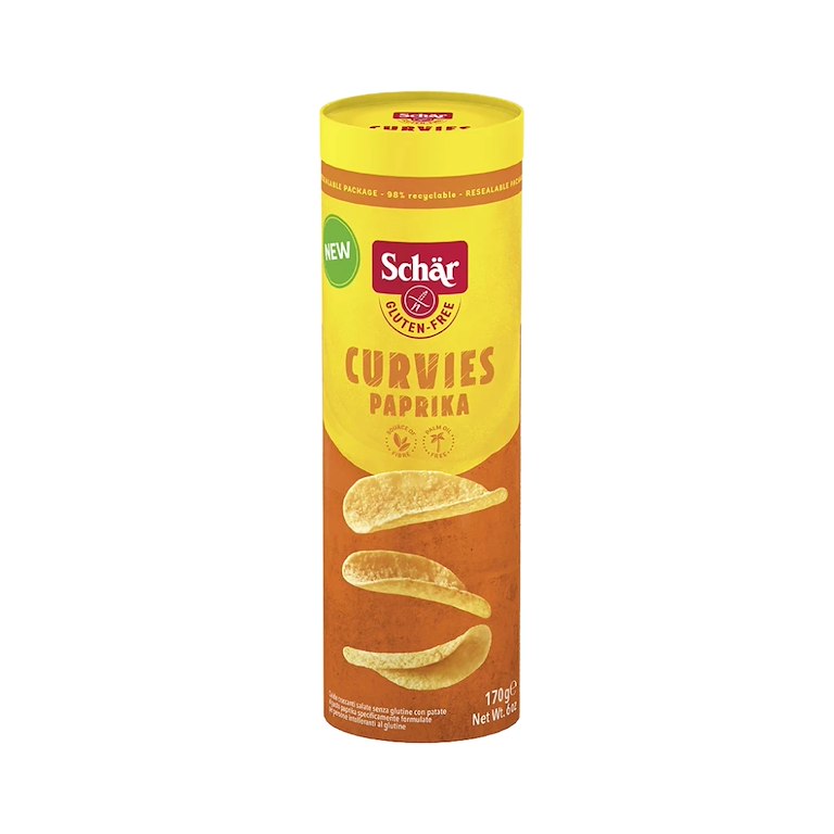 Schär Čips Paprika Bez Glutena CURVIES 170 g