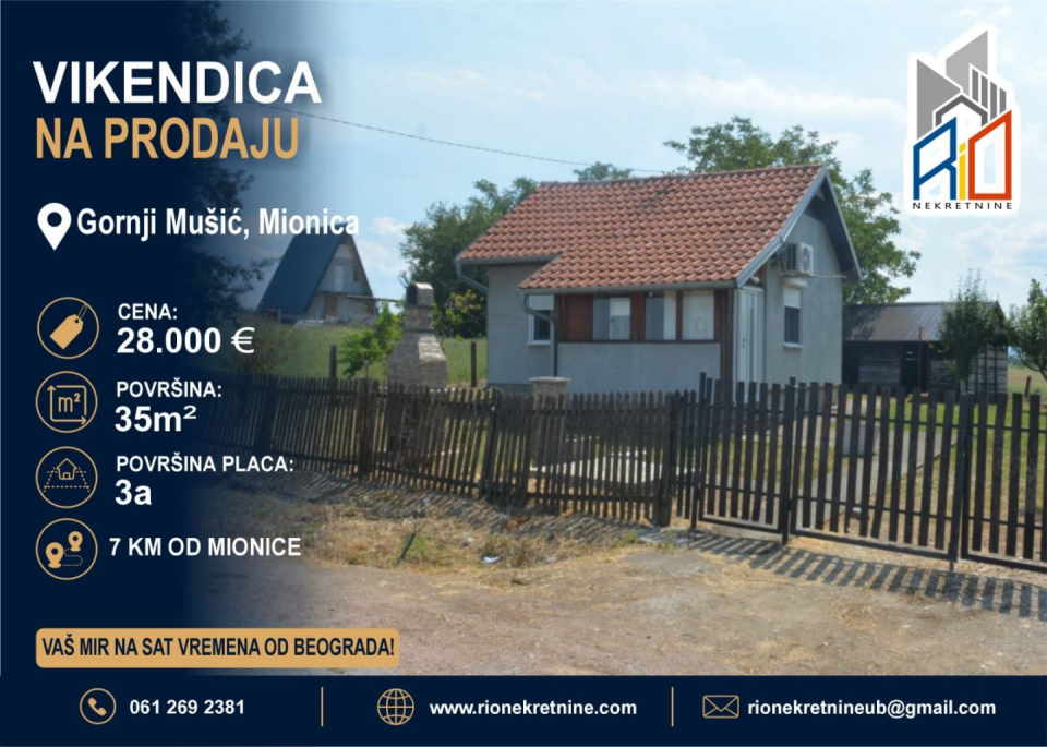 NA PRODAJU! Useljiva vikendica u Mionici