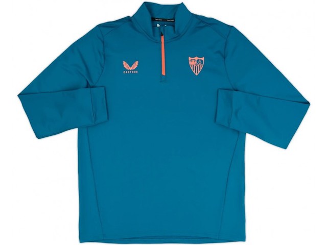 SEVILLA 2023-24 Castore 1-4 Zip Training Top (XXL)