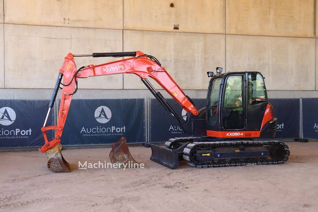 Prodaje se Kubota KX080-4 bager guseničar na aukciji
