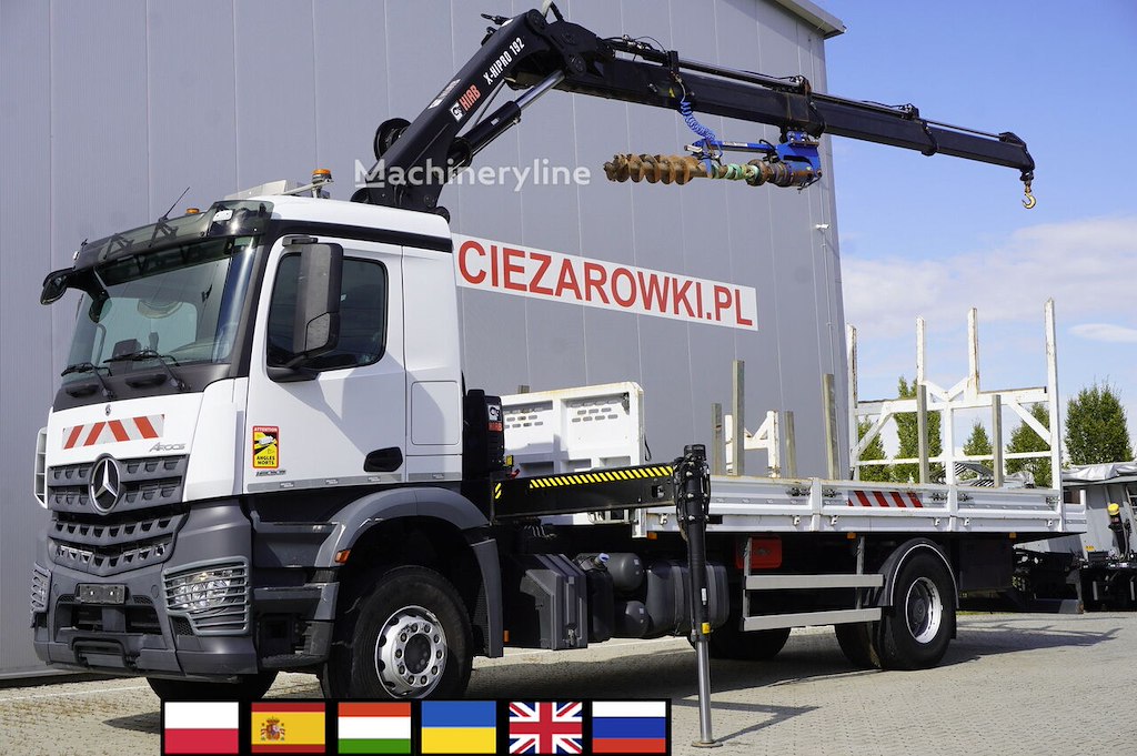 Mercedes-Benz Arocs 1833 4×2 / 60 tho. km! / HIAB X-HIPRO 192 ES-3 crane / rem autodizalica