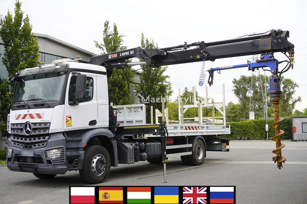Mercedes-Benz Arocs 1833 4×2 / 50 tho. km! / HIAB X-HIPRO 192 ES-3 crane / rem autodizalica