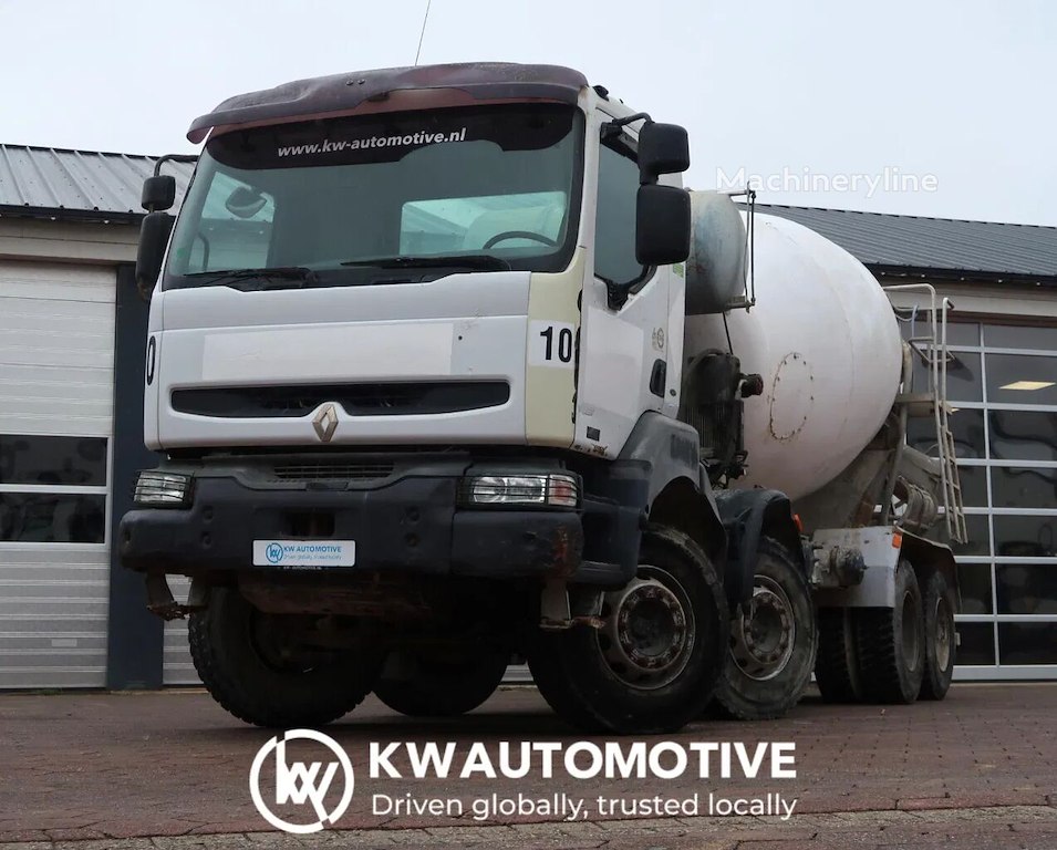 Renault Kerax 370 8X4/ MIXER/ BARYVAL 9 M3/ CRUISE CONTROL/ kamion s mešalicom za beton