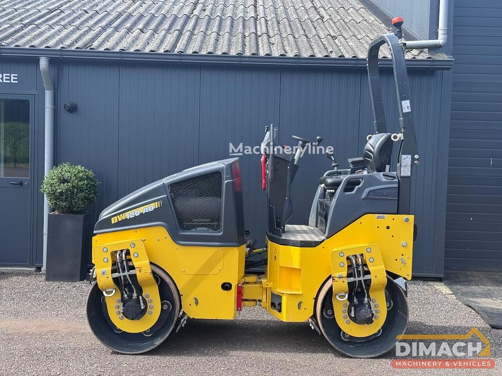 BOMAG BW120 AD-5 TOP! - tandem roller - Rops - 176 hours - 33 HP - bui mali valjak