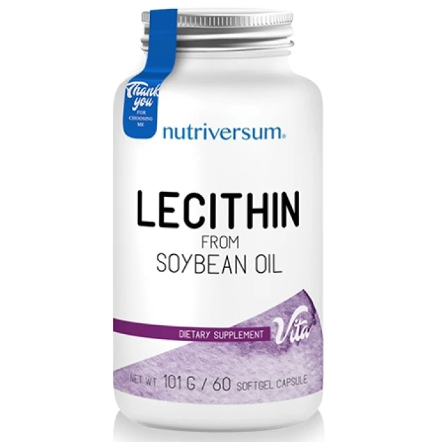 NUTRIVERSUM LECITHIN FROM SOYBEAN OIL 60 gelkapsula – 1200 mg sojinog lecitina po kapsuli