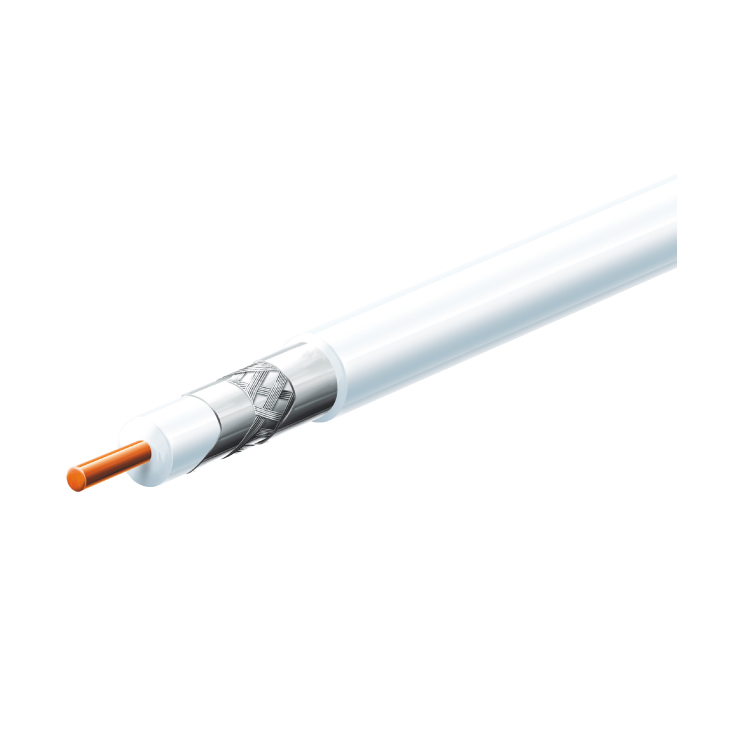 Koaksijalni kabl RG6 spoljni 100m beli 7mm
