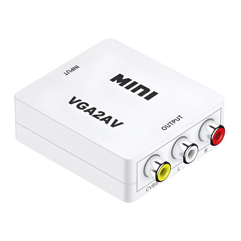 Konvertor VGA na AV kompozitni RCA sa USB napajanjem A-VGA-AV-Mini