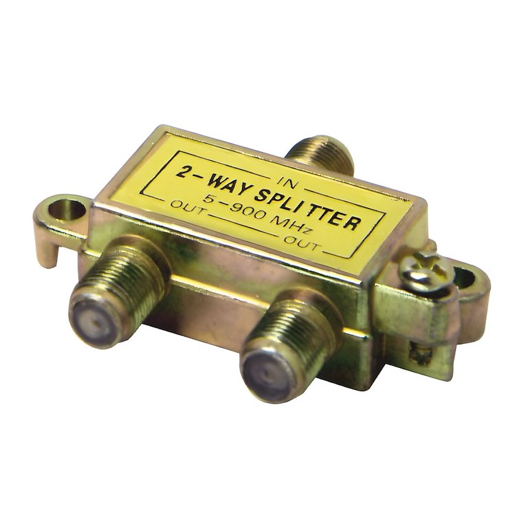 F antenski razdelnik 1 na 2 metalni 5-900 MHz TS1910