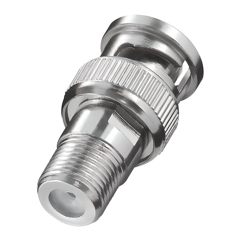 Adapter BNC na F metalni srebrni S44