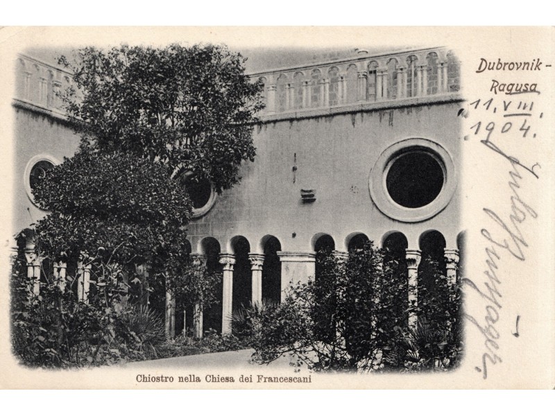 DUBROVNIK 1900 , FRANJEVAČKA CRKVA
