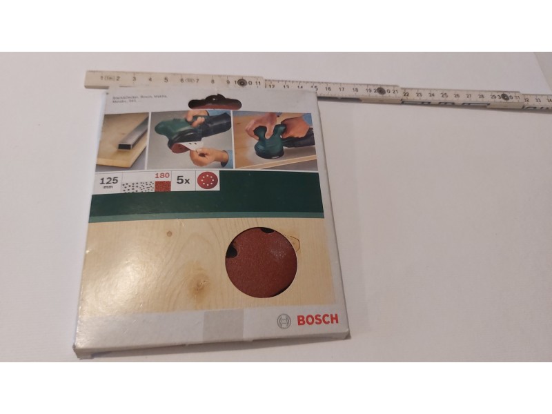 Bosch Set Brusnog Papira 125mm 5 Komada P 180