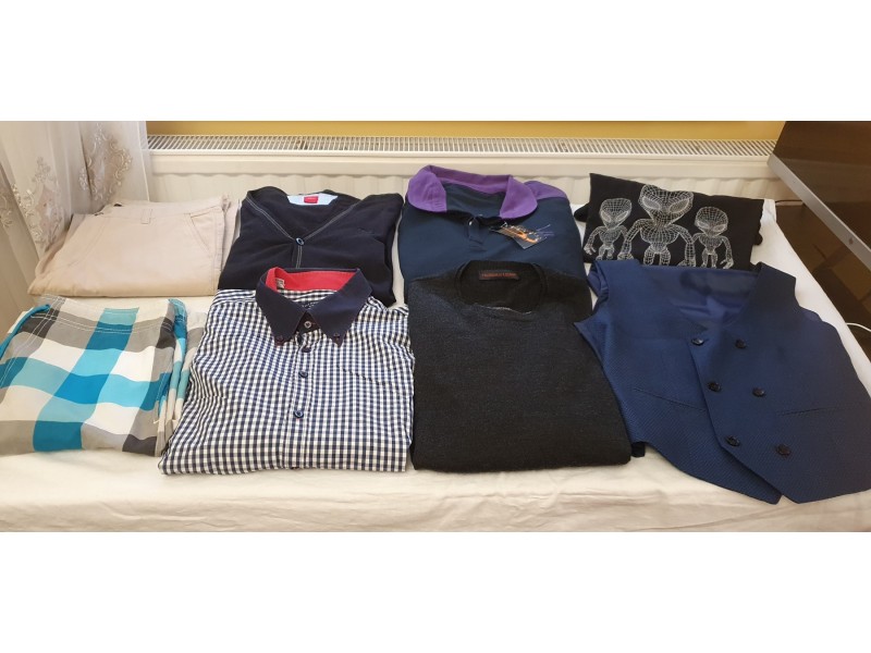 MUŠKI L PAKET – 8 KOMADA – TRUSSARDI, S.OLIVER, SORRENT