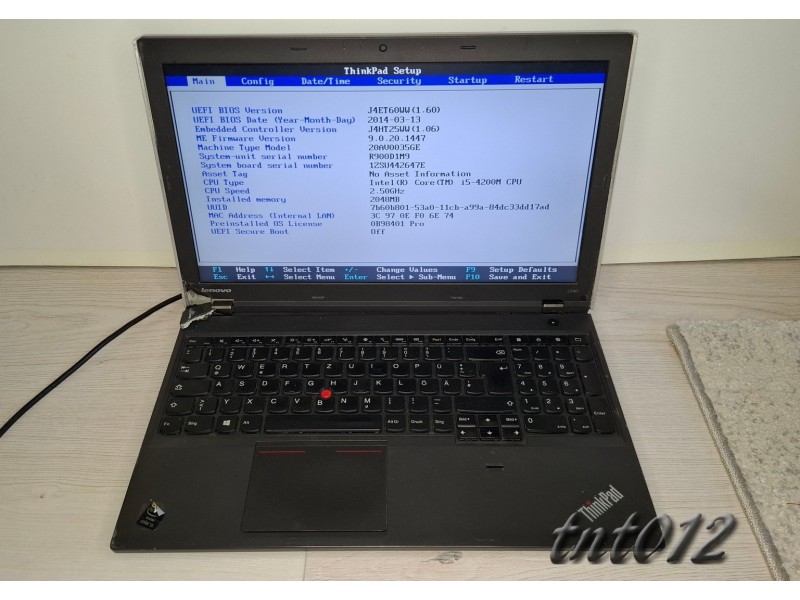 == LENOVO L540 = Intel i5-4200M = 2Gb = 15,6 LED ==