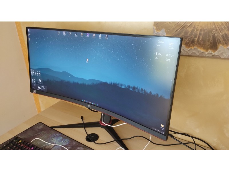 AOC CU34G2X Gaming Monitor - Curved, 34``