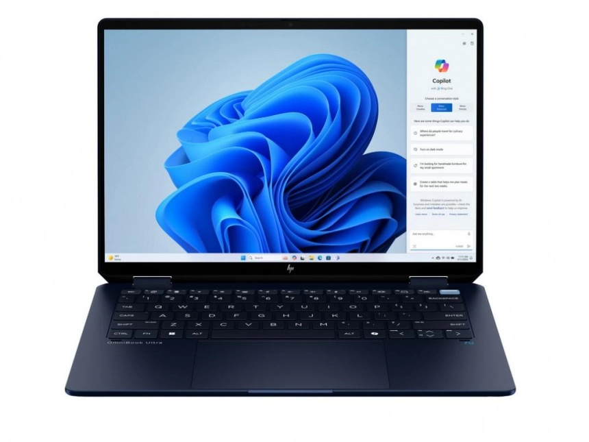 HP PSG Laptop HP OmniBook Ultra Flip 14-fh0010nm W11H/14"2.8K OLED Touch/Ultra 5 226V/16GB onboard/512GB/pl