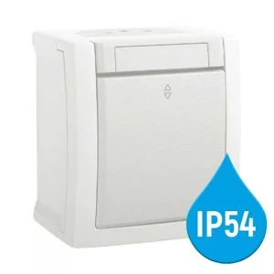 Prekidač naizmenični Panasonic nadgradni beli