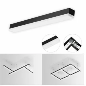 LED linearna linkabilna svetiljka 30W crna