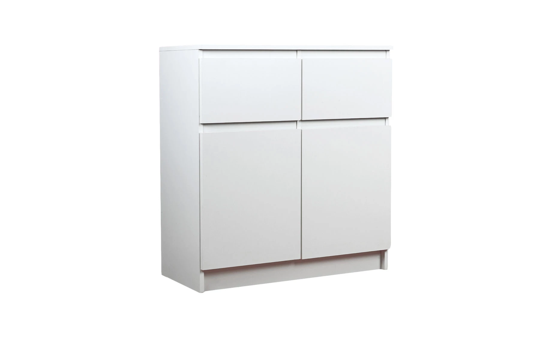 Merg komoda 2 vrata + 2 fioke 80x33,5x85 cm bela