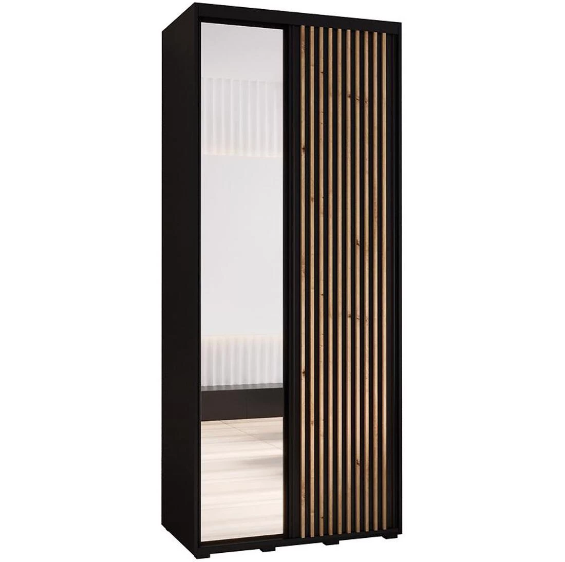 Lanko klizni ormar 120x45x235,2 cm crna