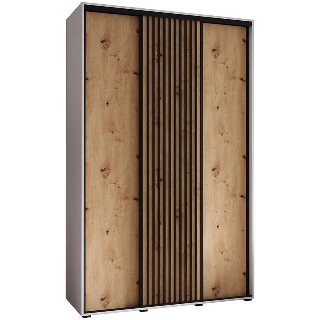 Lanko klizni ormar 150x60x235,2 cm bela/artisan