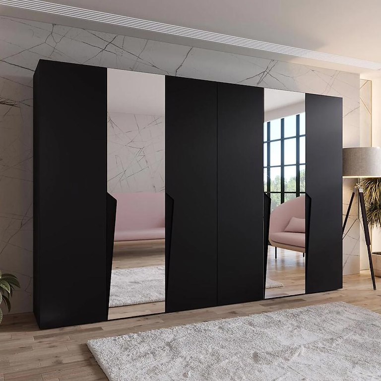 Piano ormar 300x50x202 cm crna