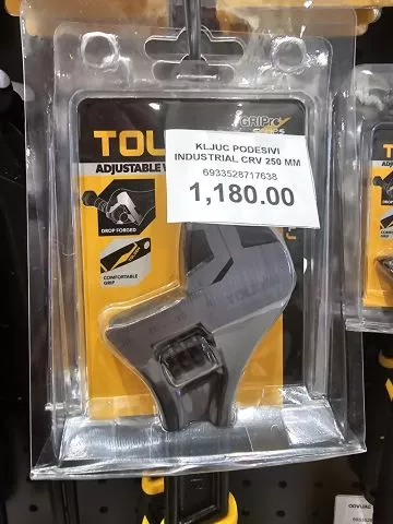 PODESIVI KLJUČ 250 MM TOLSEN