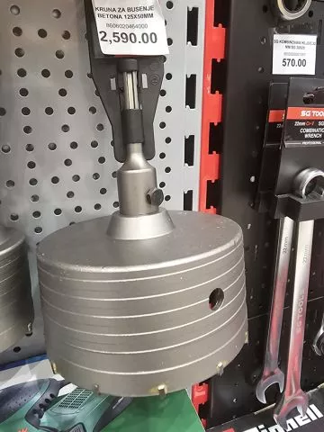 KRUNA ZA BRUŠENJE BETONA 125X50 MM