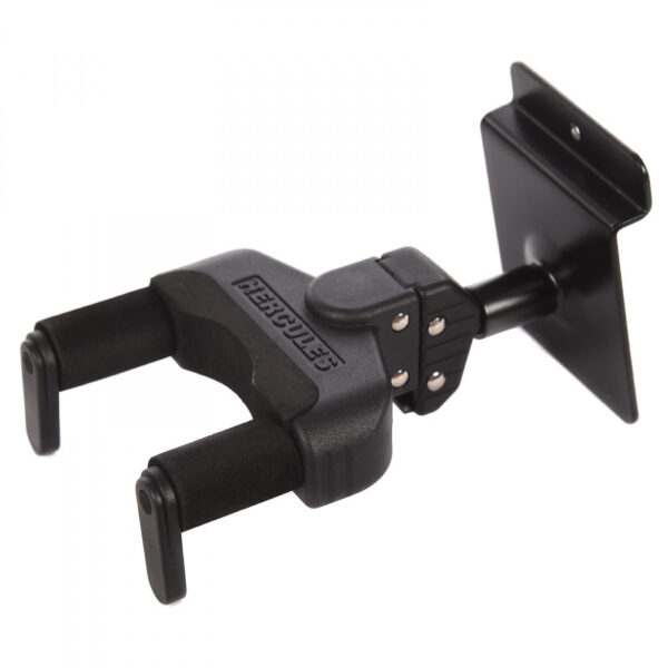 Hercules Stands GSP39SB Plus Zidni Držač za Gitare sa Auto-Grip Sistemom i Metalnom Bazom za Slatwall Panel