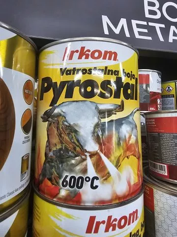 VATROSTALNA BOJA ZA METAL PYROSTAL IRKOM