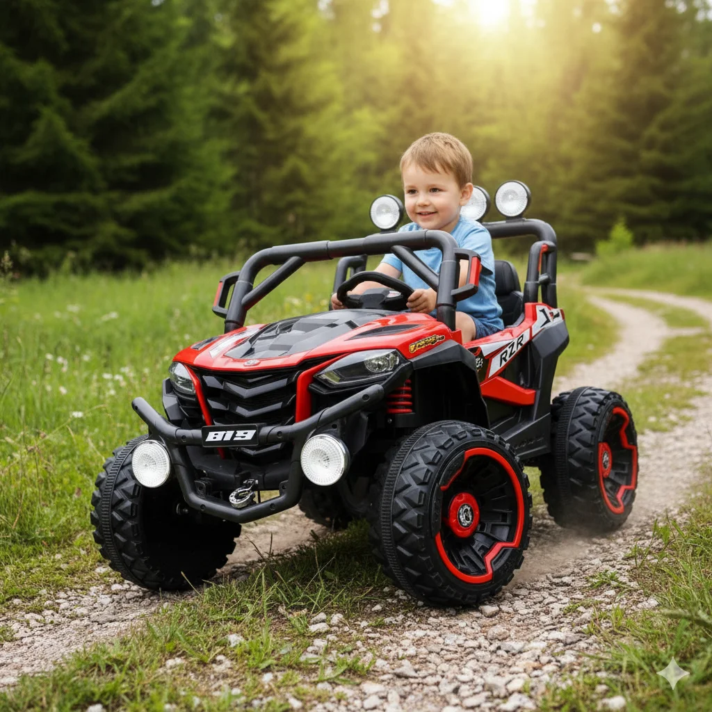 Dečiji quad na akumulator Bagi sa LED svetlima 287 crveni
