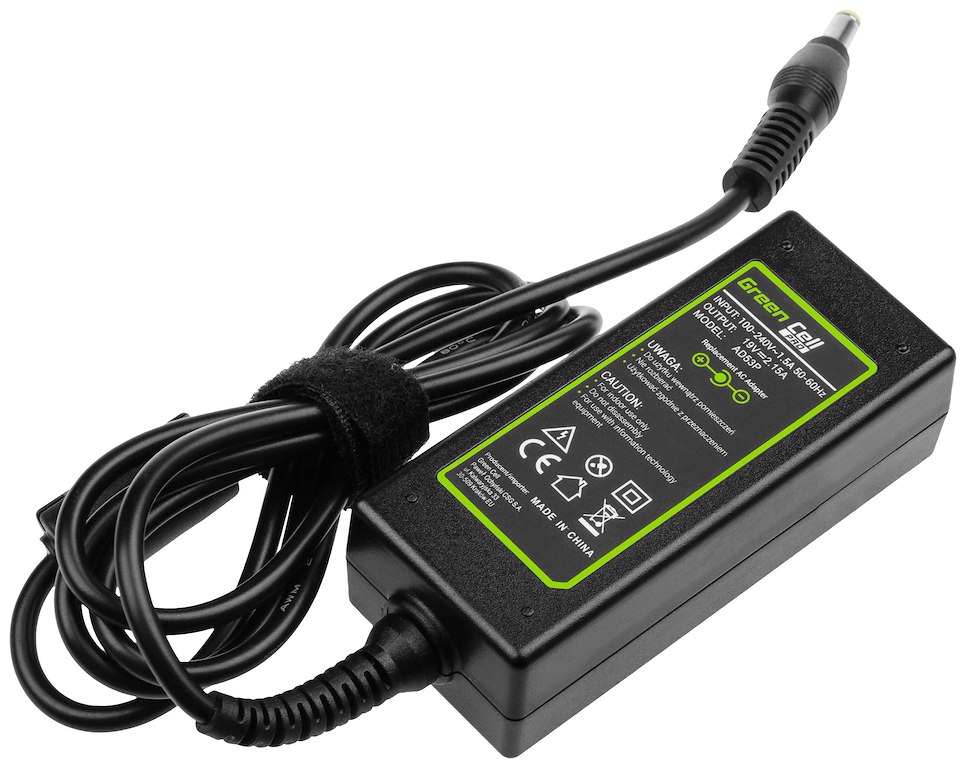 Green Cell GC-AD53P napajanje za laptop 100–240 V/AC → 19 V 2,15 A 40 W