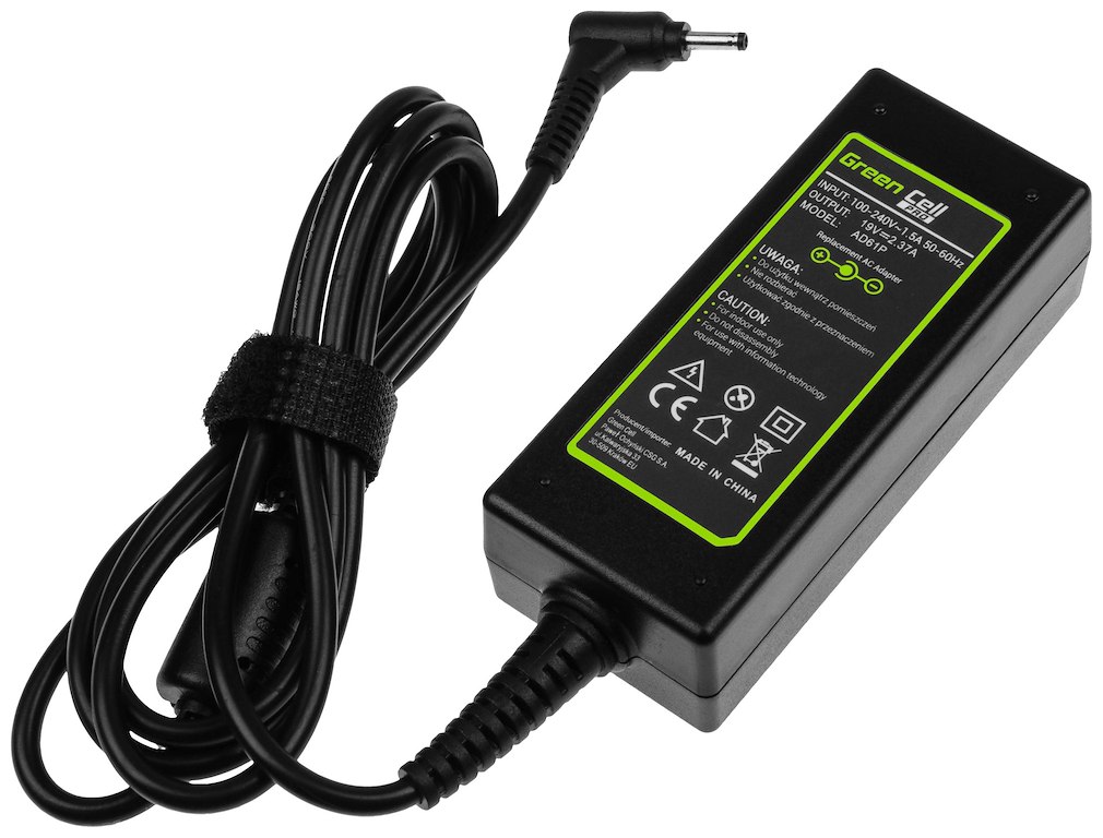 Green Cell GC-AD61P napajanje za laptop 100–240 V/AC → 19 V 2,37 A 45 W