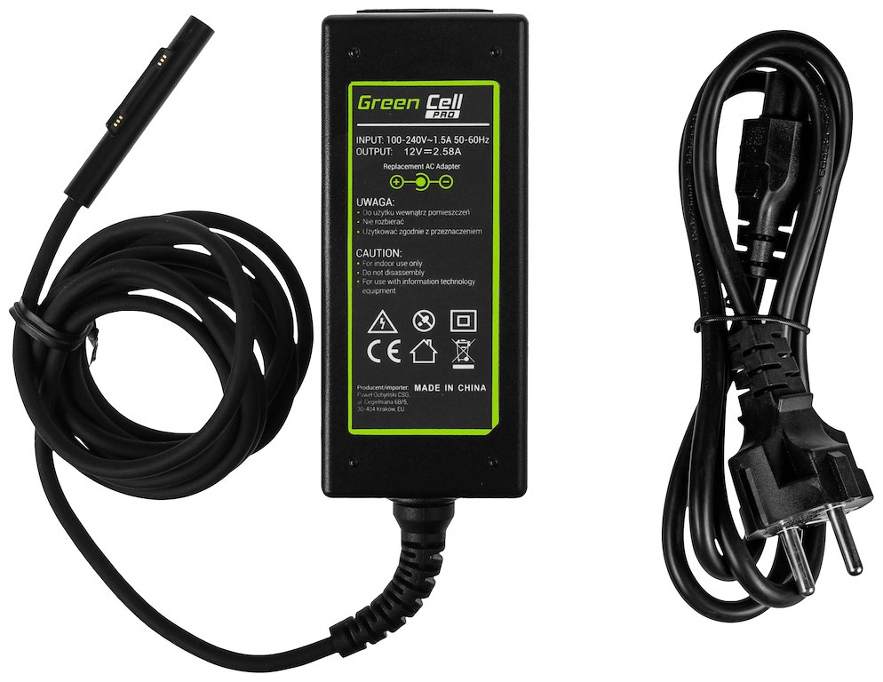 Green Cell GC-AD63P napajanje za laptop 100–240 V/AC → 12 V 2,58 A 36 W
