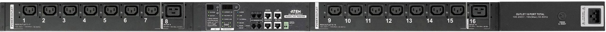 ATEN PE8216G-AX-G razvodna letva za rek ormane